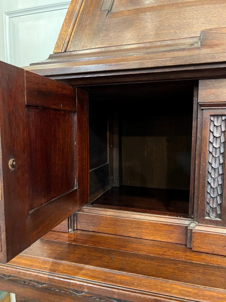 Late 19th Century Antique Carved Wood Fireplace Mantel from France For ...