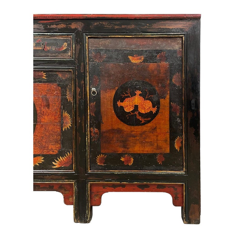 Late 19th Century Antique Chinese Mongolia Sideboard, Buffet Table For ...