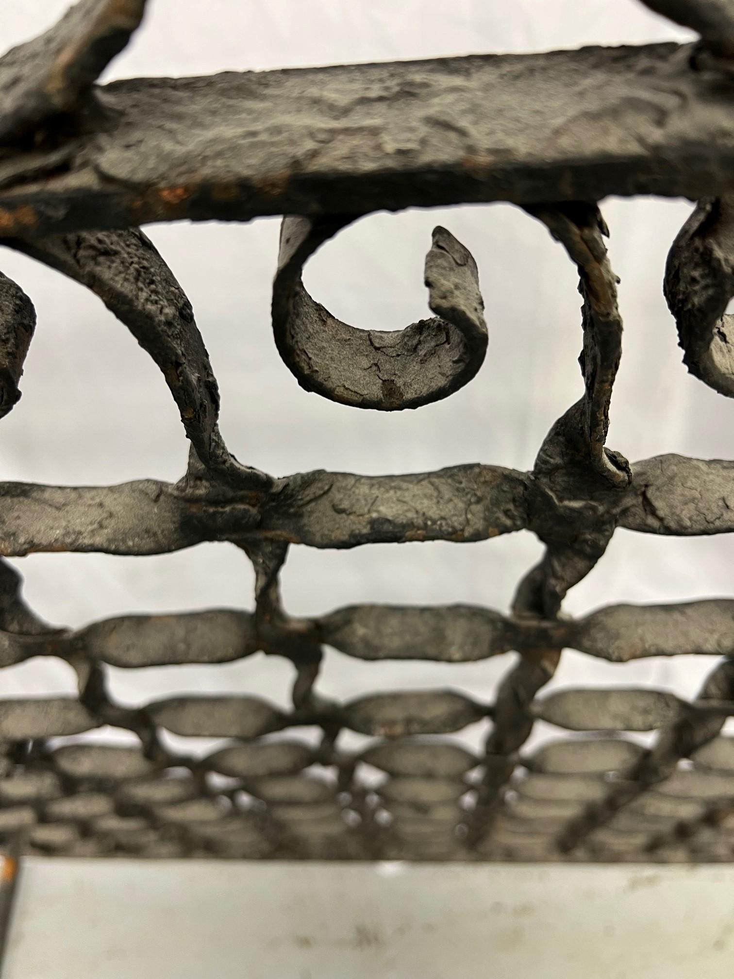 Late 19th Century Antique Iron Garden Gate or Iron Gate Fire Screen on ...