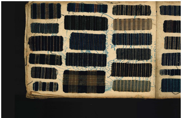 Late 19th Century Antique Japanese Textile Sample Book 'Shima Cho' For ...