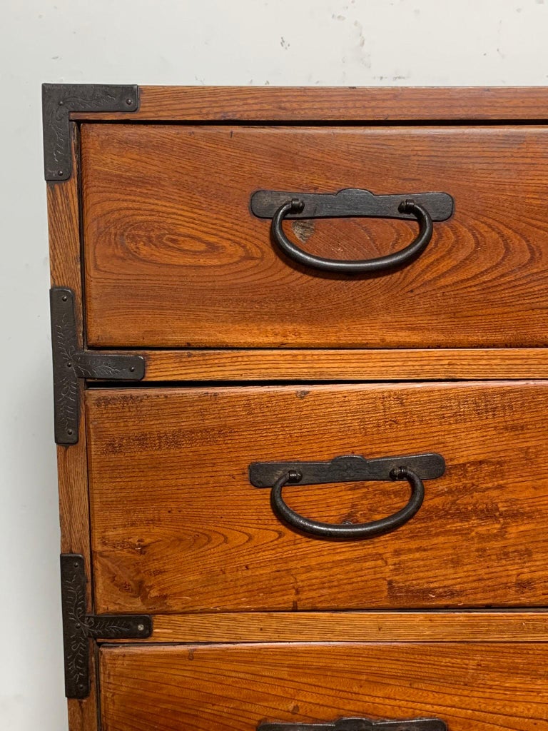 Late 19th Century Antique Meiji Era Japanese Two Piece Tansu at 1stDibs