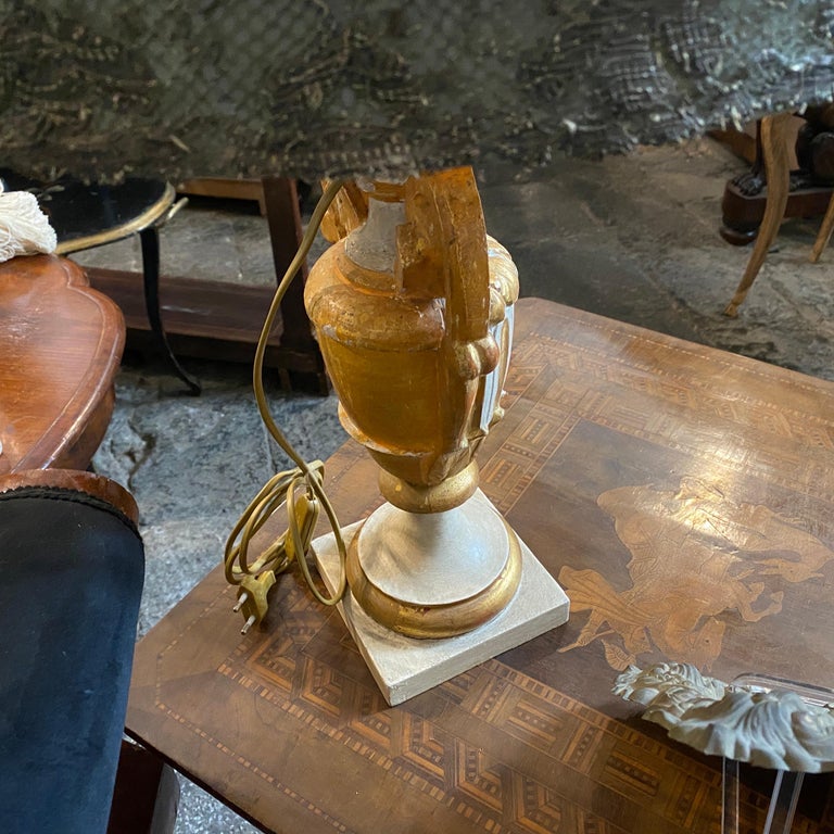 Late 19th Century Antique Sicilian Palm Holder Become Table Lamp For ...