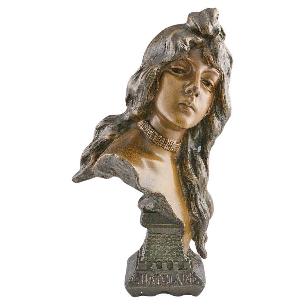 Late 19th c. American Folk Art Half-Length Musician Bust For Sale at ...