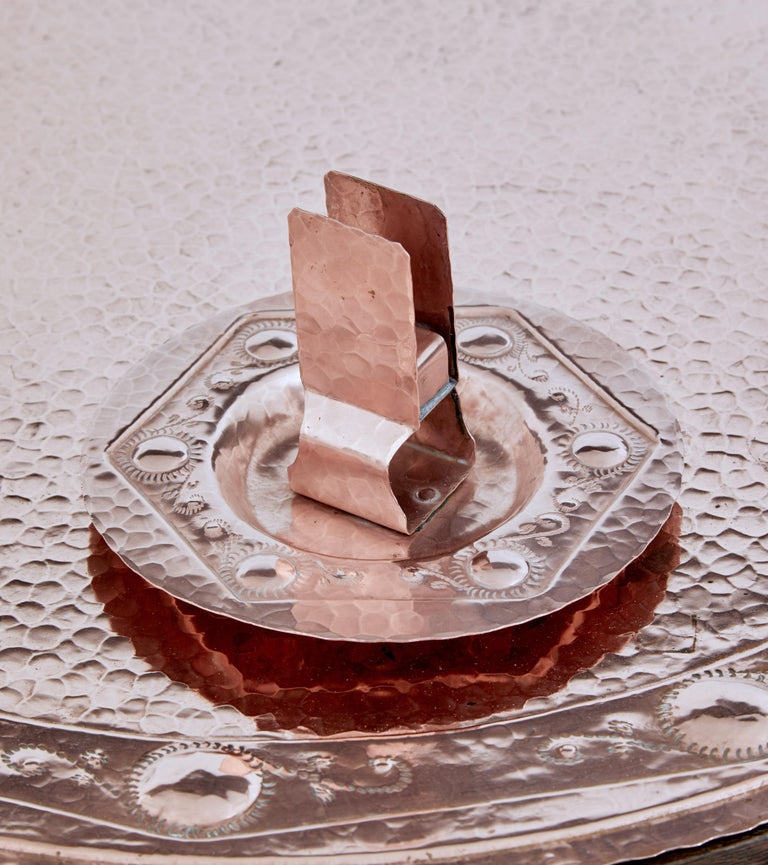 Late 19th Century Arts and Crafts Copper Tray Table with Collection For ...