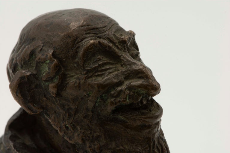Late 19th Century Austrian Bronze of a Bearded Jew For Sale at 1stDibs