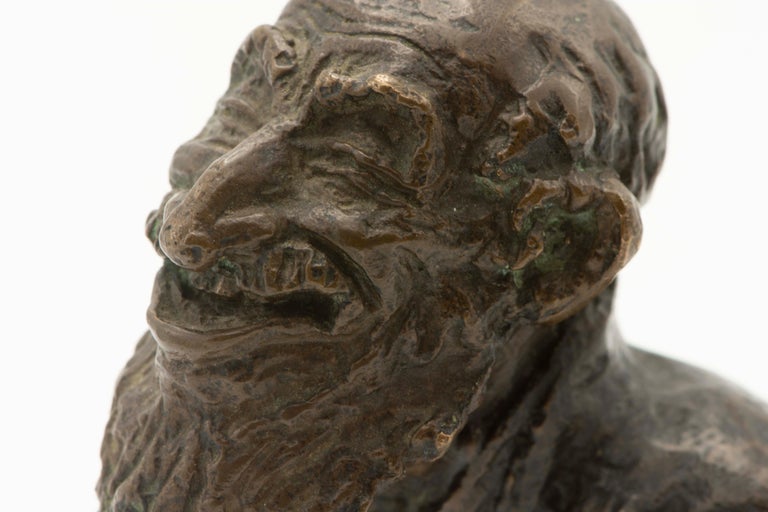 Late 19th Century Austrian Bronze of a Bearded Jew For Sale at 1stDibs