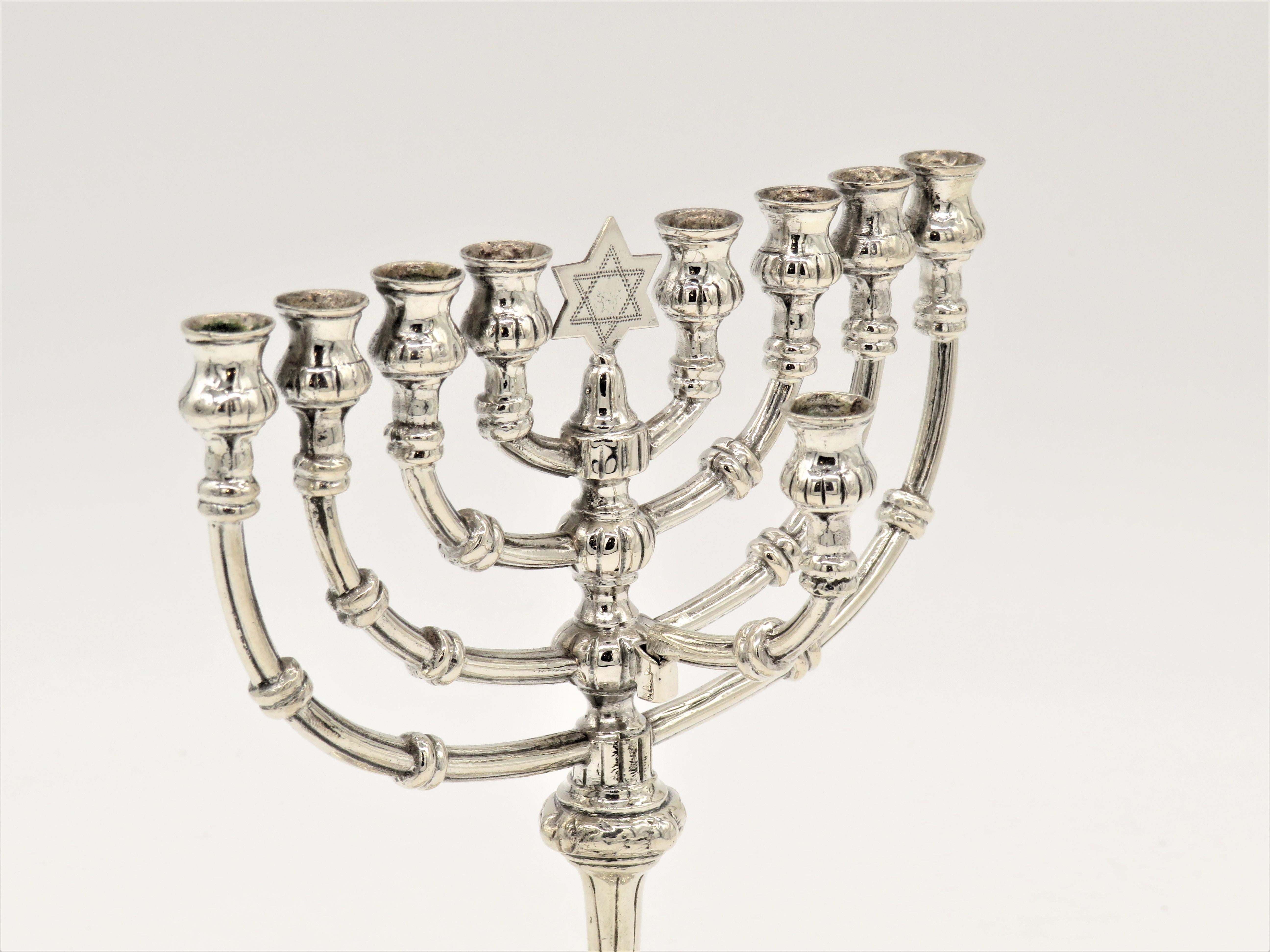 Late 19th Century Austrian Silver Hanukkah Lamp Menorah at 1stDibs ...