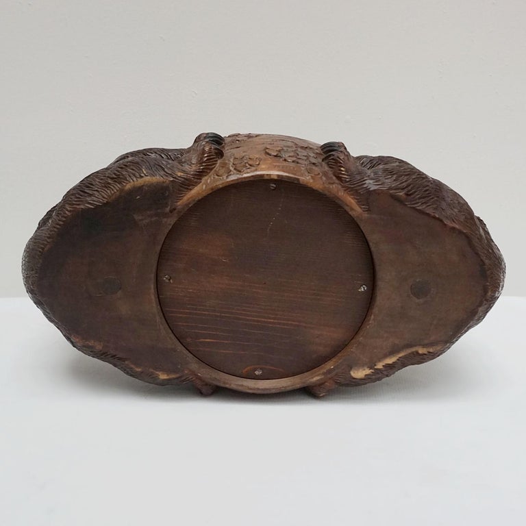 Late 19th Century Black Forest Bear Fruit Bowl Swiss Circa 1900 at 1stDibs