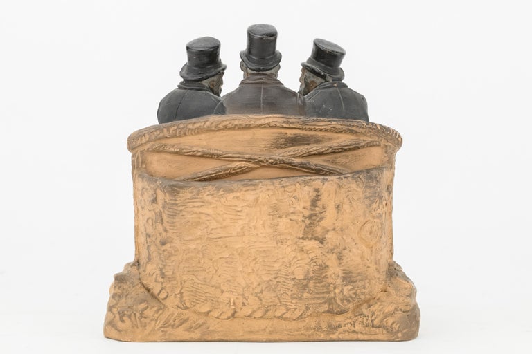 Late 19th Century Bohemian Terracotta Figure Group of Three Jews For ...