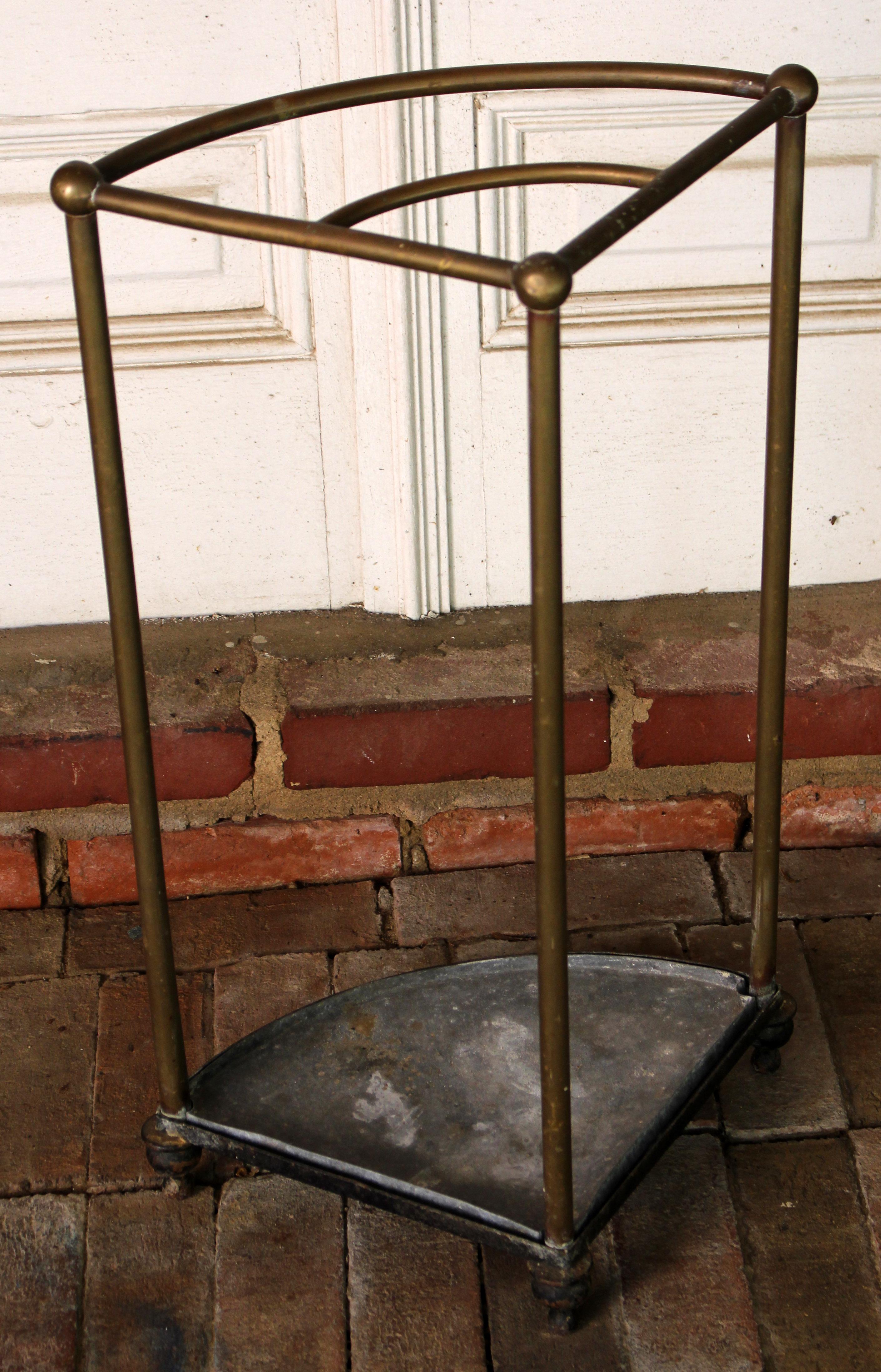 Late 19th Century Brass Stick Stand For Sale at 1stDibs