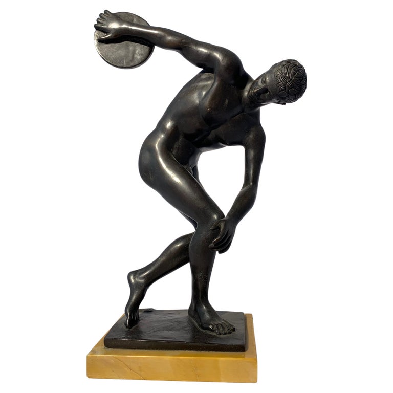 Late 19th Century Bronze Discus Thrower For Sale at 1stDibs