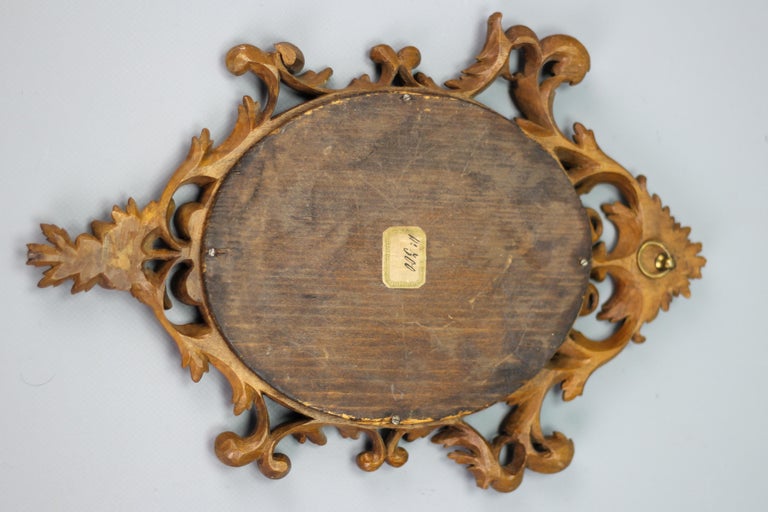 Late 19th Century Carved Walnut Oval Picture or Mirror Frame, France ...