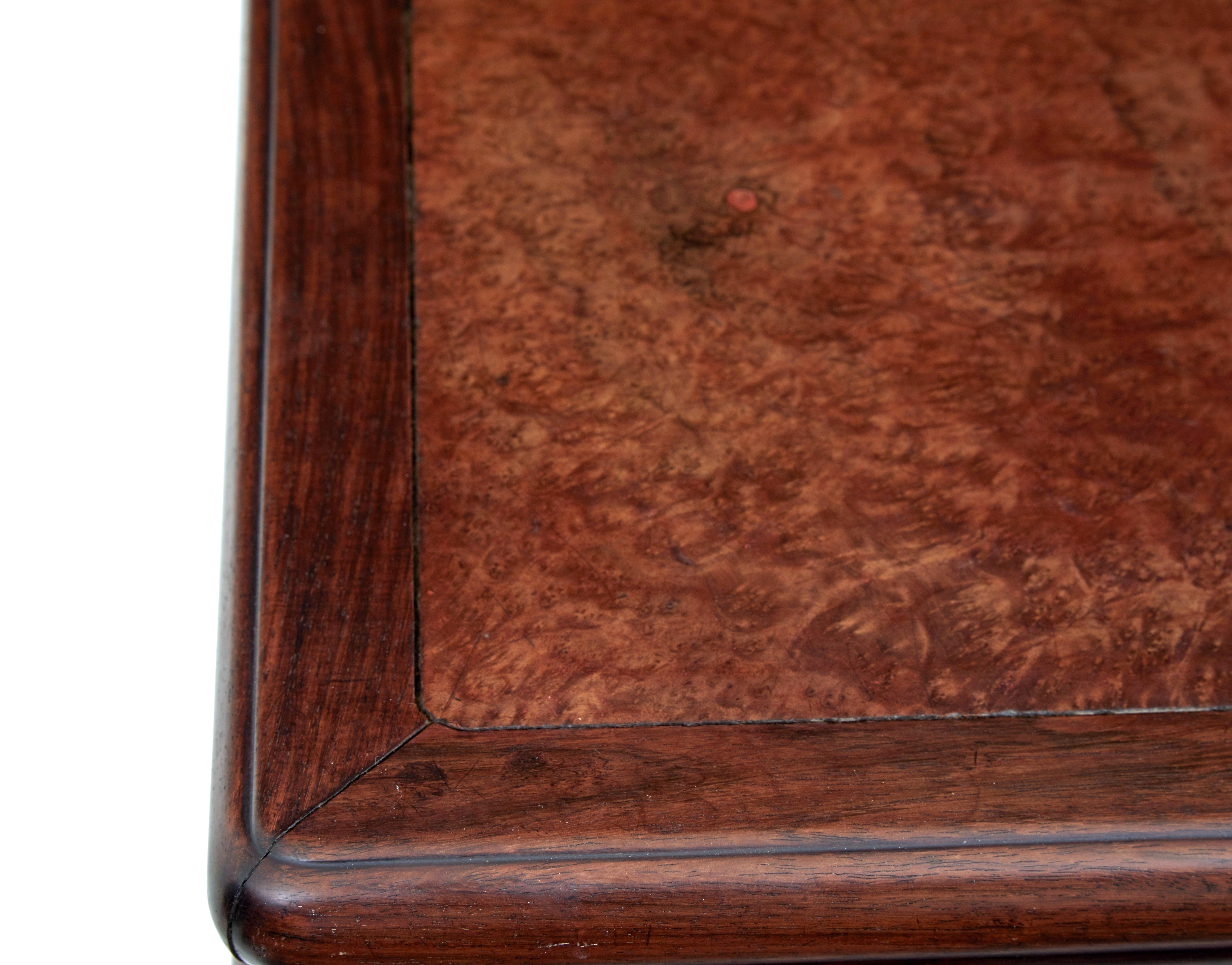 Late 19th Century Chinese Burr Occasional Table at 1stDibs