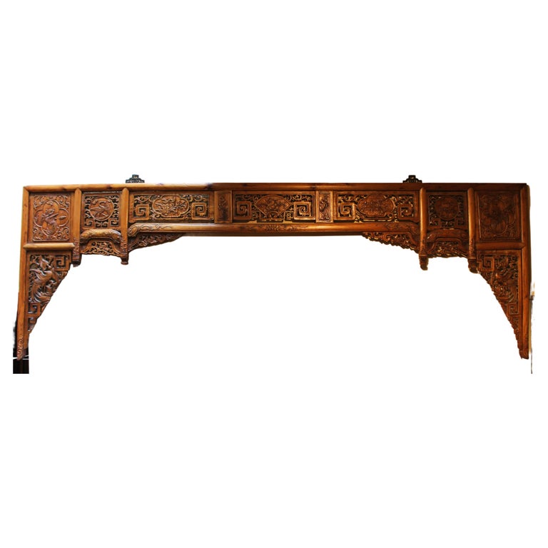 Late 19th Century Chinese Carved Architectural Arc at 1stDibs