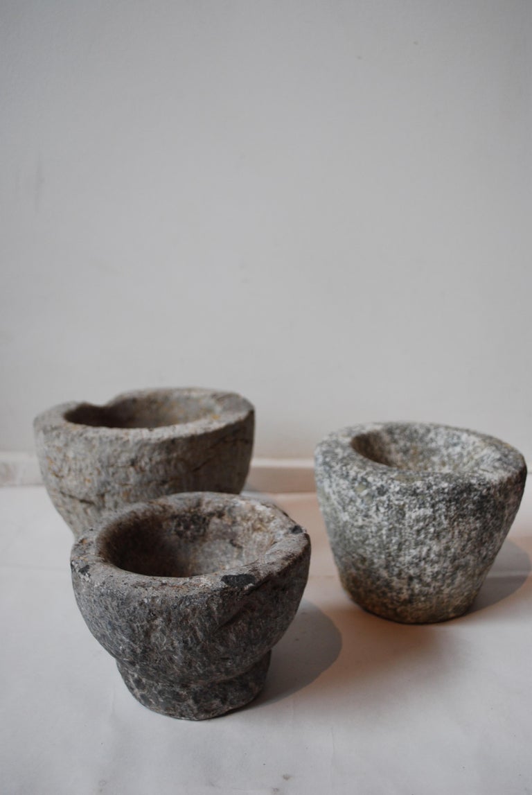 Late 19th Century Chinese Stone Mortars at 1stDibs