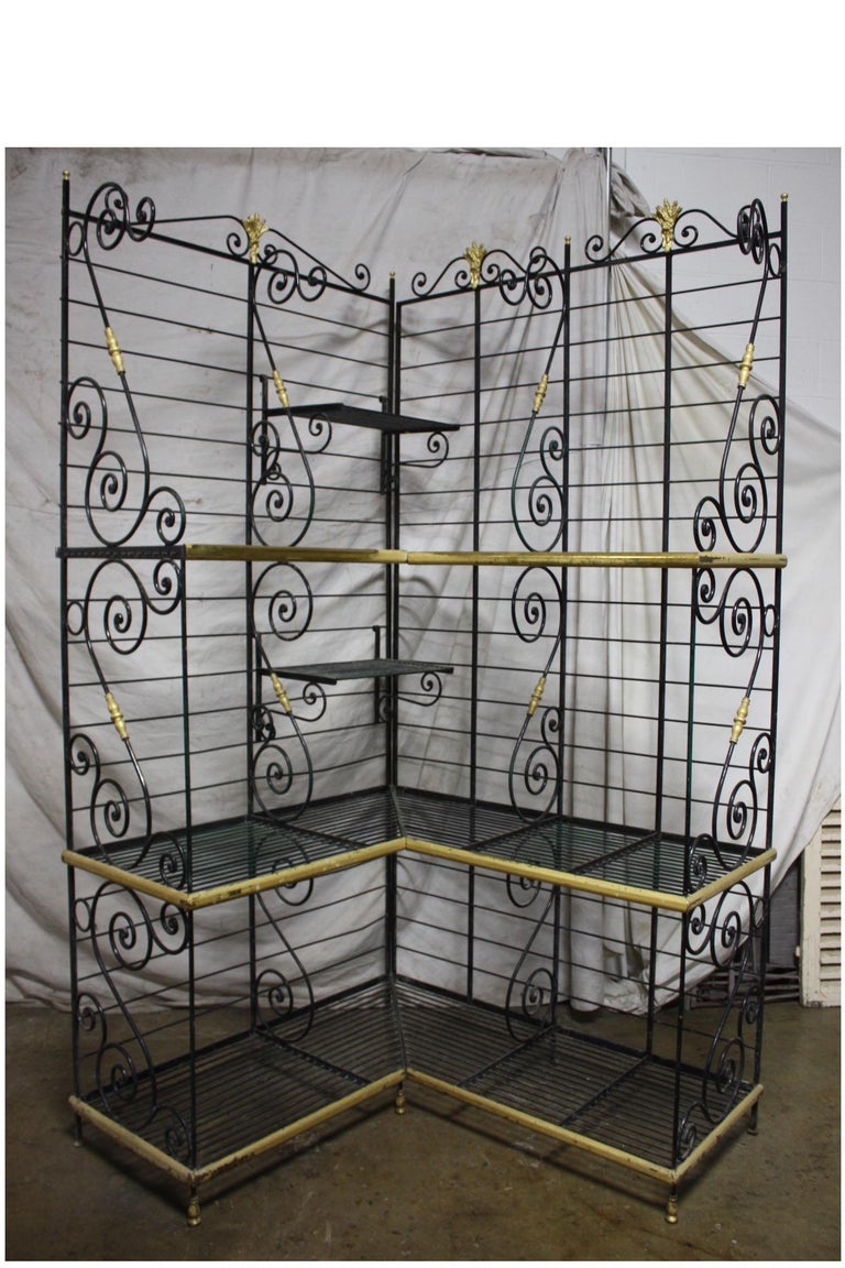Late 19th Century Corner Baker Rack For Sale at 1stDibs