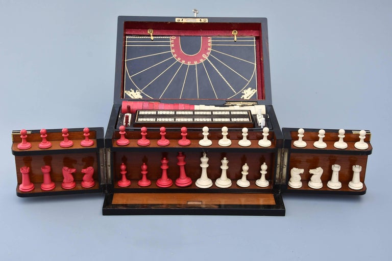 Late 19th Century Coromandel Fitted Games Compendium For Sale at 1stDibs