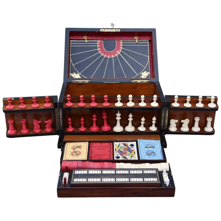 Late 19th Century Coromandel Fitted Games Compendium For Sale at 1stDibs