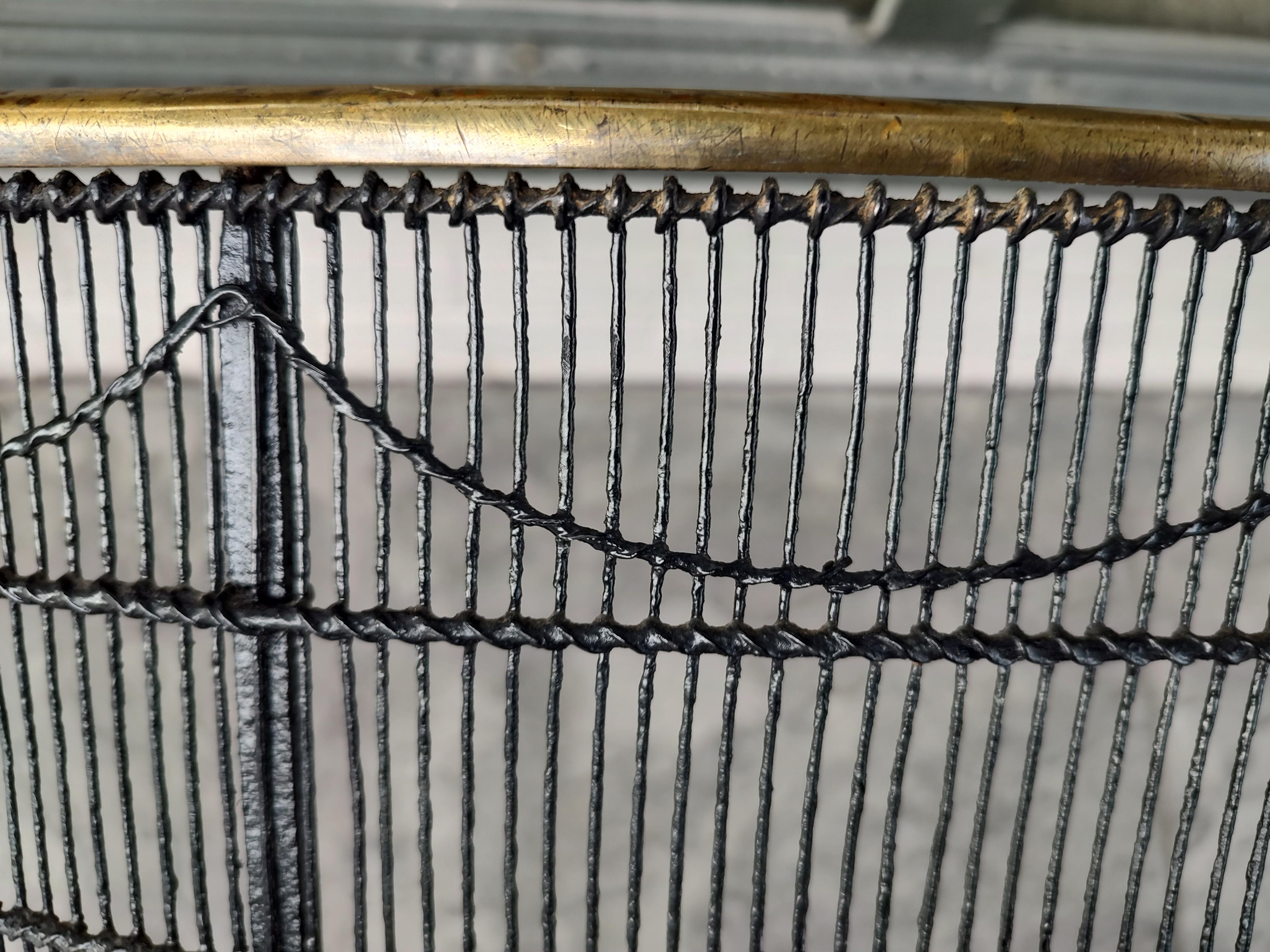 Mid 19th Century Curved Iron and Brass Fireplace Screen For Sale at ...