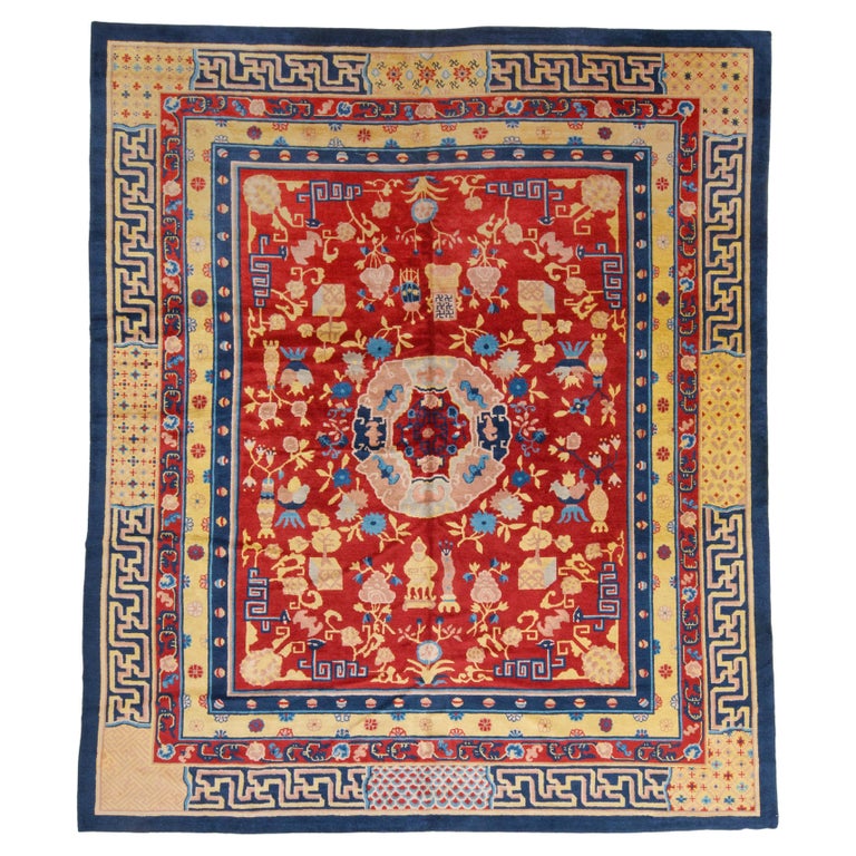 Late 19th Century Decorative Antique Chinese Rug For Sale at 1stDibs