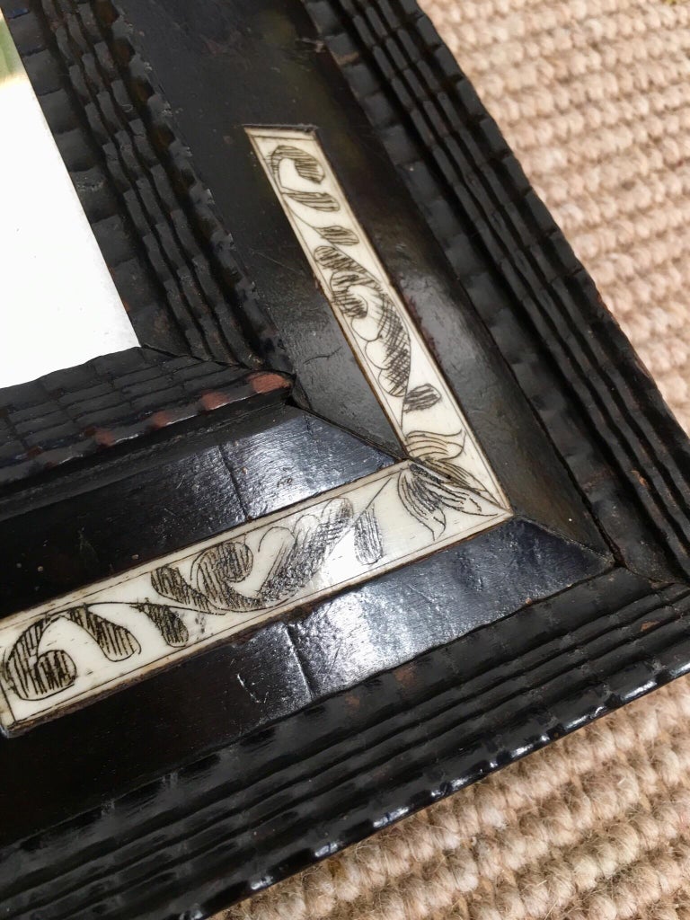 Late 19th century Dutch ebonised ripple frame style mirror For Sale at ...