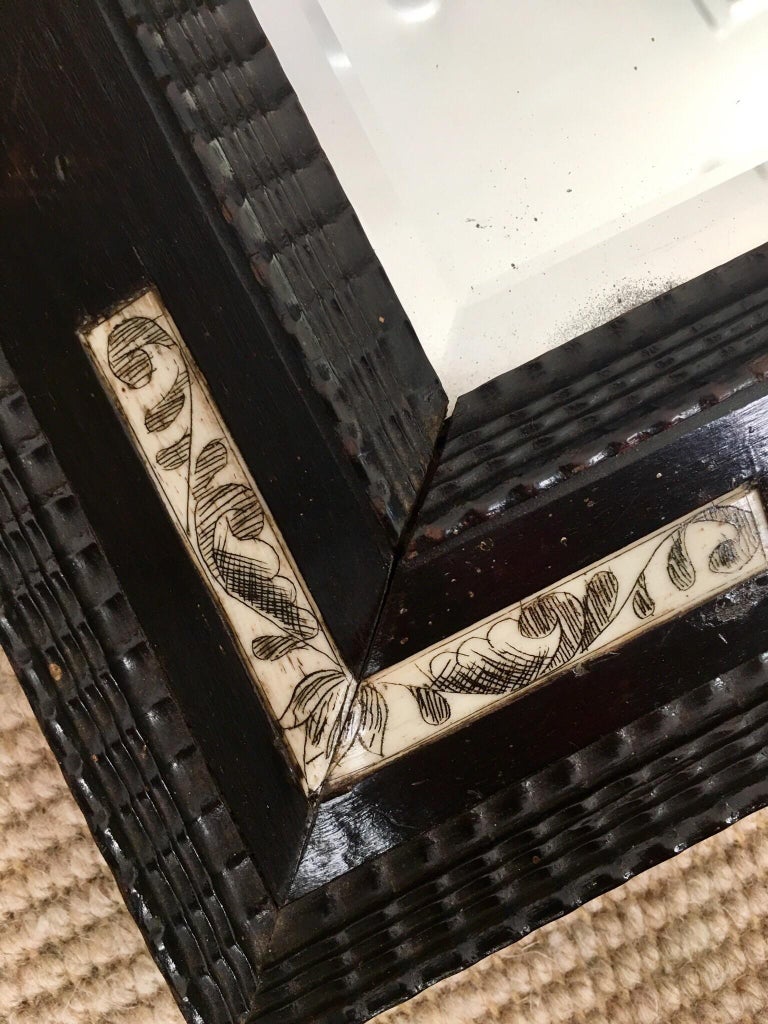 Late 19th century Dutch ebonised ripple frame style mirror For Sale at ...