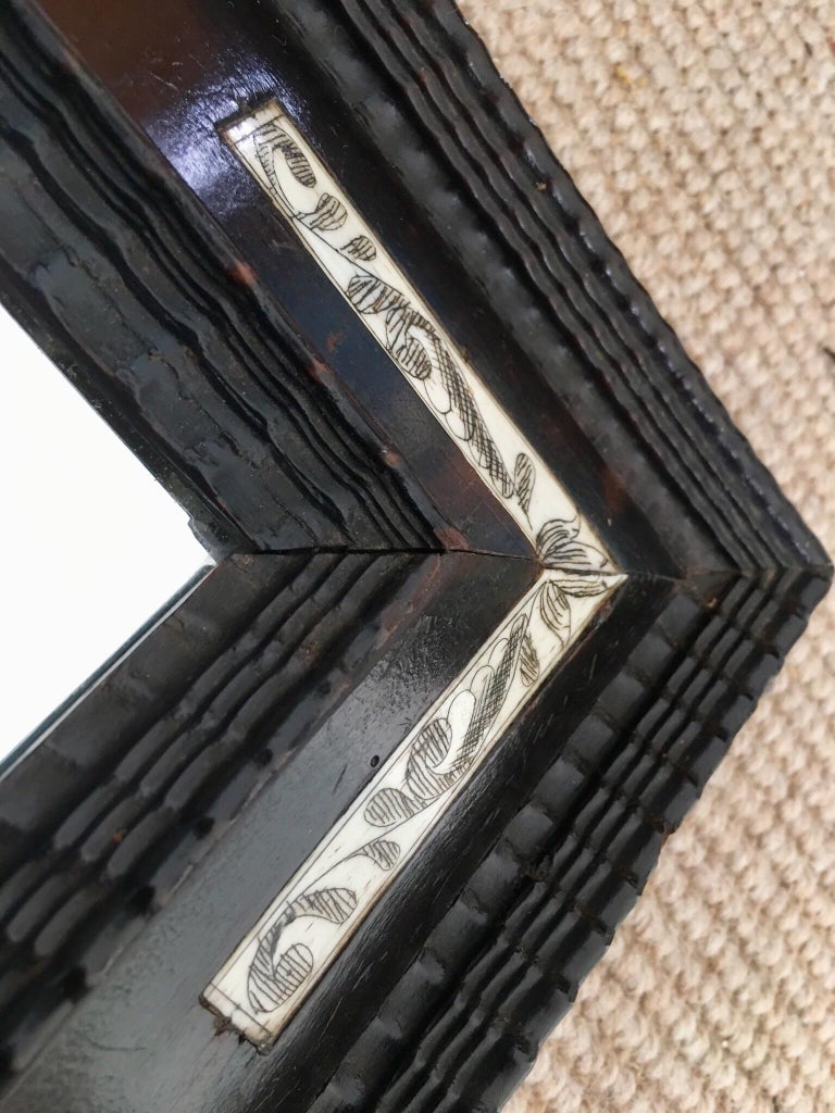 Late 19th century Dutch ebonised ripple frame style mirror For Sale at ...