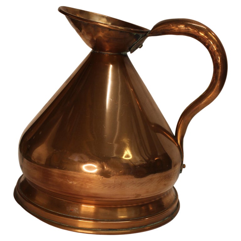 Late 19th Century English Copper "1 Gallon" Size Jug Measure at 1stDibs