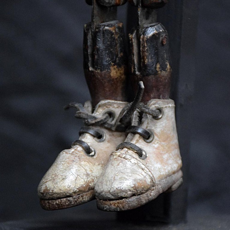 Late 19th Century English Folk Art Articulated Jig Doll For Sale at ...