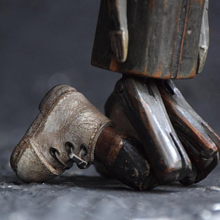 Late 19th Century English Folk Art Articulated Jig Doll For Sale at ...