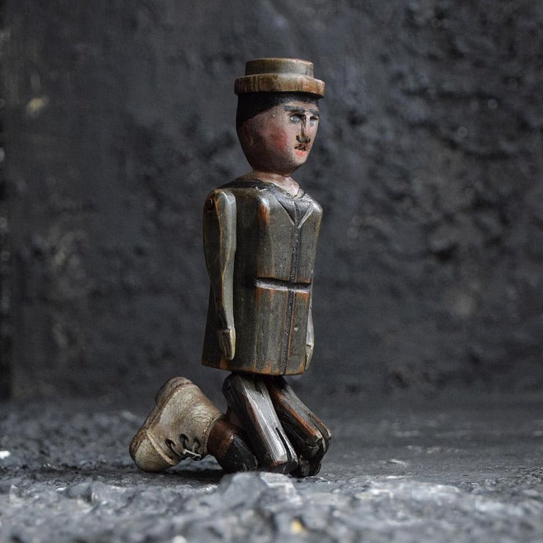 Late 19th Century English Folk Art Articulated Jig Doll For Sale at ...