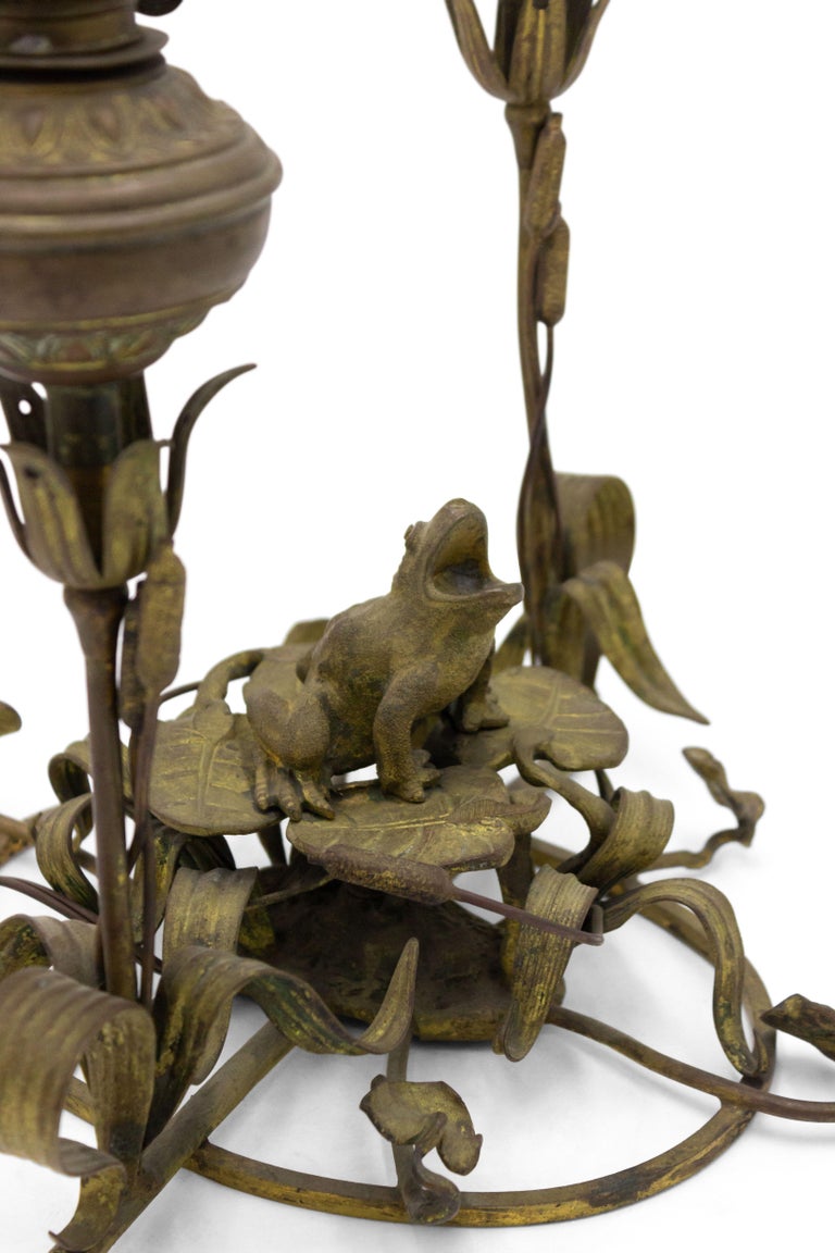 Late 19th Century English Victorian Bronze Frog Table Lamp For Sale at ...