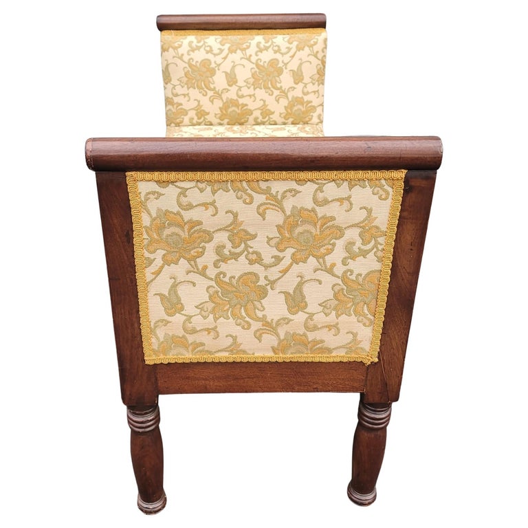 Late 19th Century Federal Walnut And Upholstered Window Bench For Sale ...