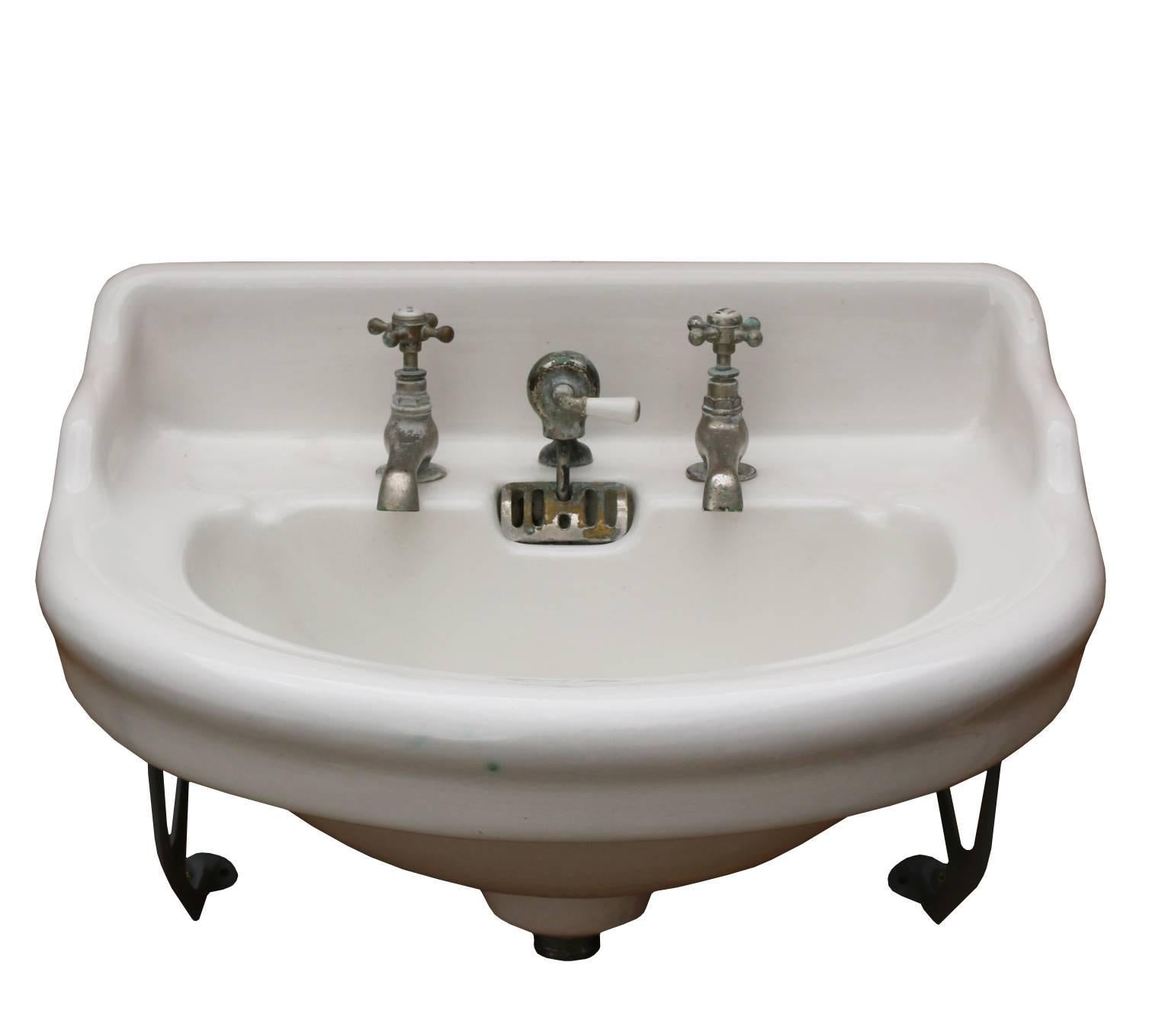 Late 19th Century French Basin/Sink with Wall Brackets at 1stDibs