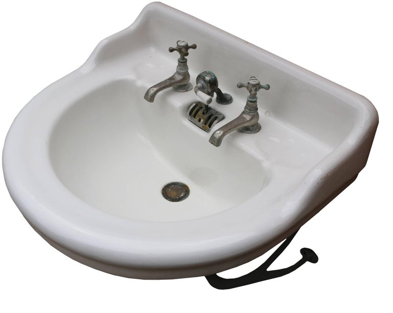 Late 19th Century French Basin/Sink with Wall Brackets at 1stDibs