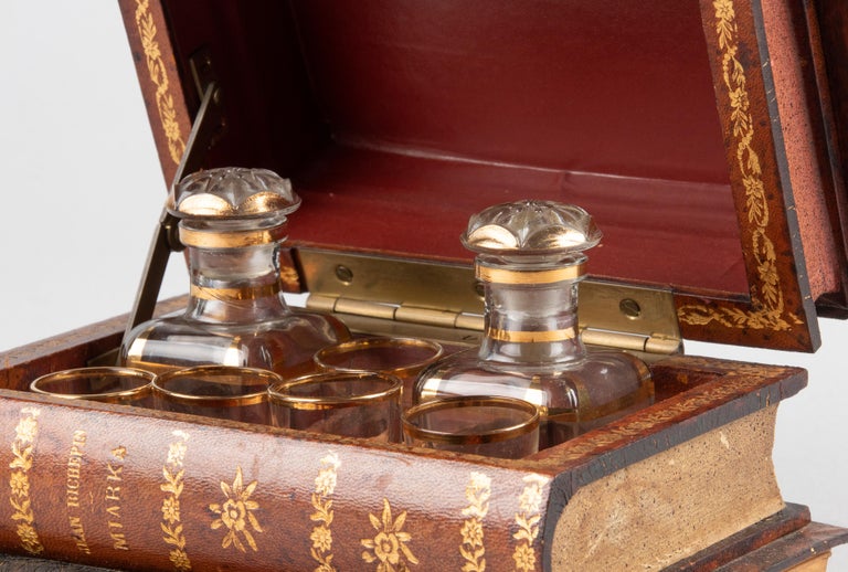 Late 19th Century French Book Shaped Liquor Cabinet "Cave à Liqueur" at ...