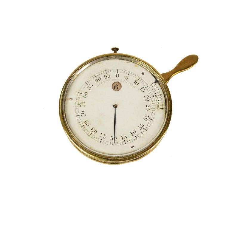 Late 19th Century French Brass Pedometer Antique Measuremetn Instrument ...