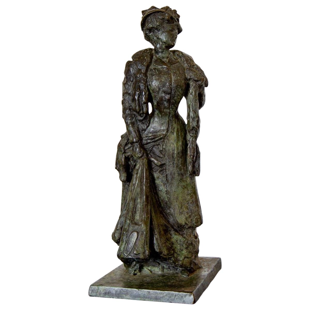 figure de "La Fortune" en bronze du 19ème siècle par Auguste Moreau ...