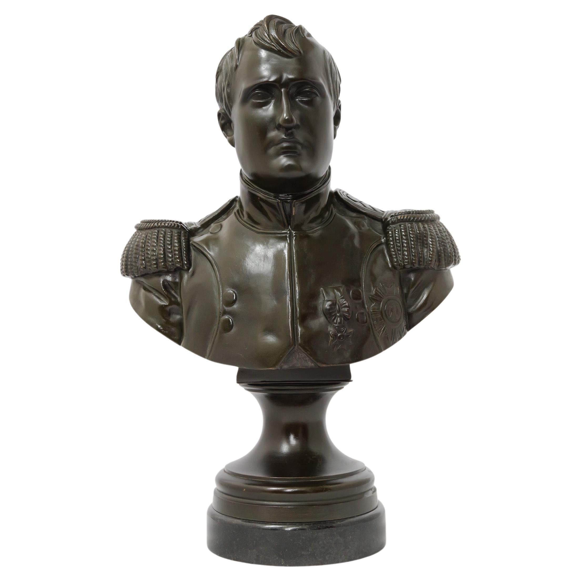 Late 19th Century French Bronze Napoleon Bust by Jean Bulio For Sale at ...