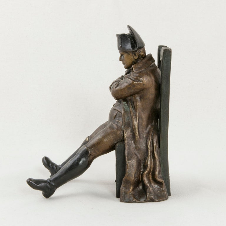 Late 19th Century French Bronze Sculpture of Seated Napoleon in Relaxed ...