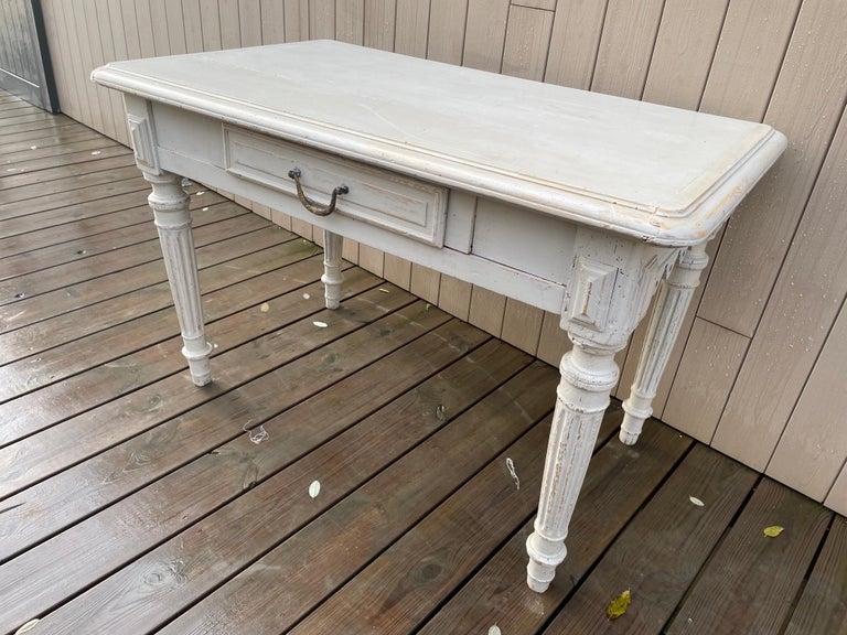 Late 19th Century French Butcher Side Table, 1890 For Sale at 1stDibs