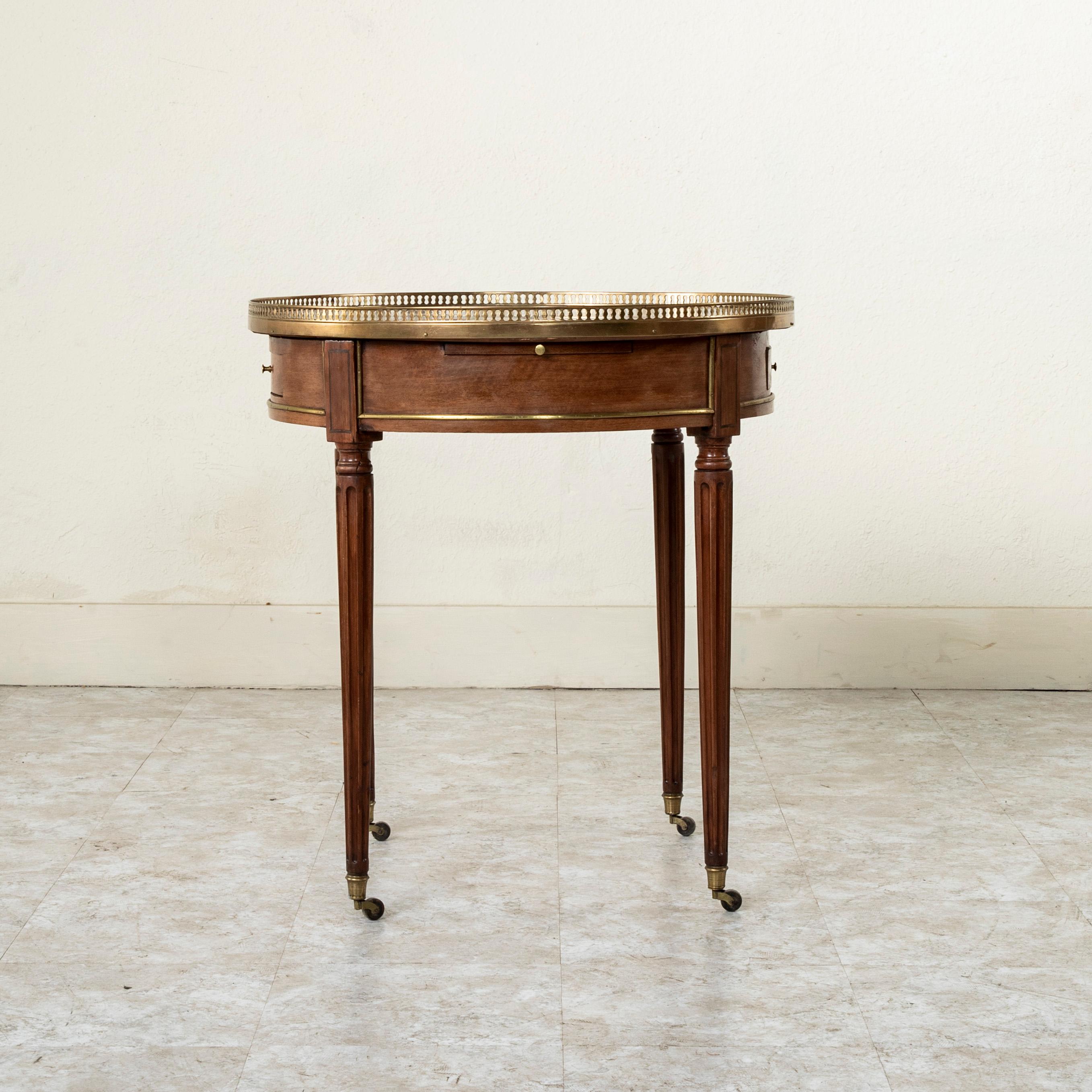 Late 19th Century French Louis XVI Style Mahogany Table Bouillotte Game ...