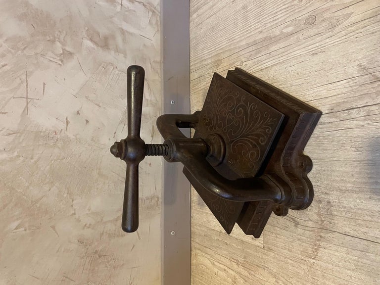 Late 19th Century French Metal Bookbinding Press, 1890s at 1stDibs
