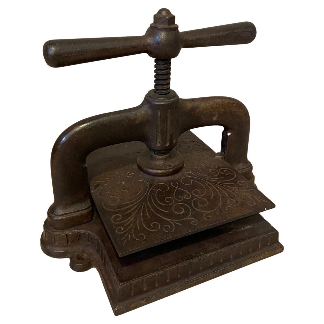 19th Century Wooden Bookbinding Press at 1stDibs
