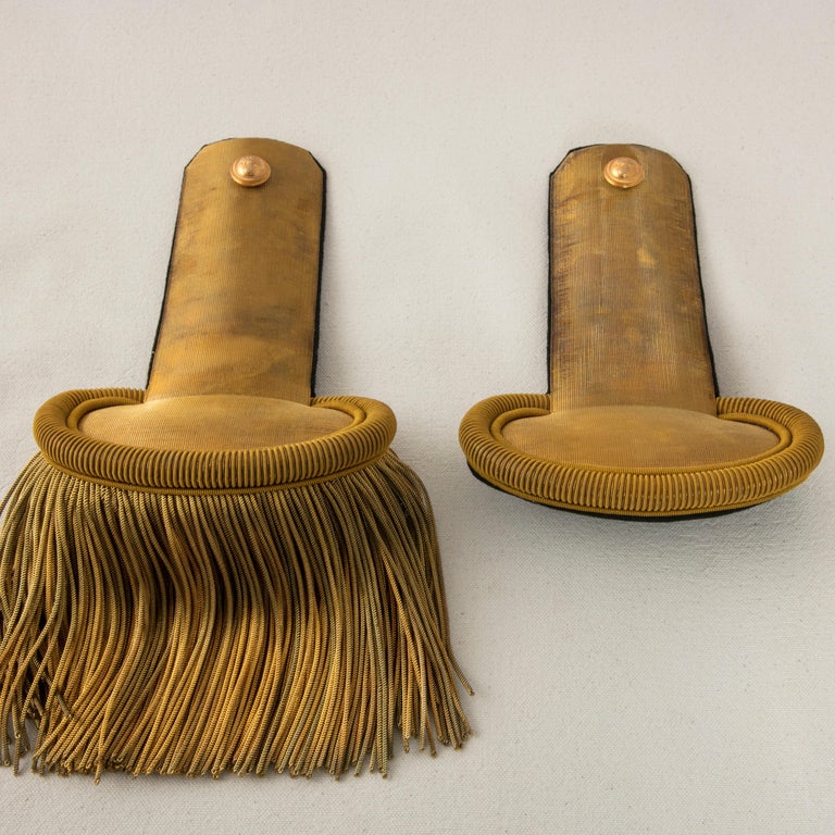 Late 19th Century French Napoleon III Period Military Epaulettes in ...