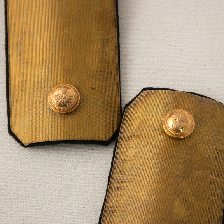 Late 19th Century French Napoleon III Period Military Epaulettes in ...
