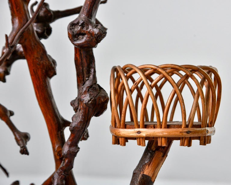 Late 19th Century French Natural Form Twig Plant Stand at 1stDibs