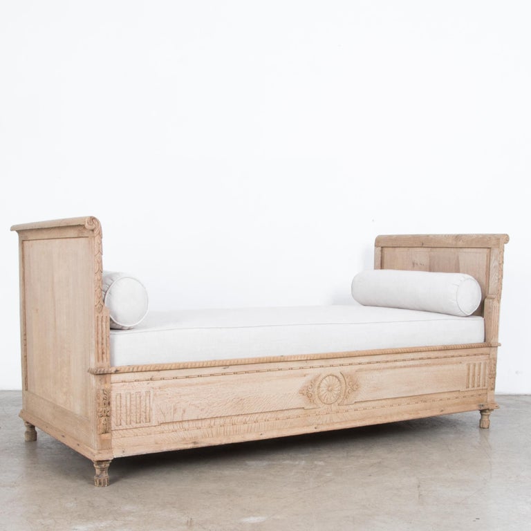 Late 19th Century French Oak Day Bed at 1stDibs