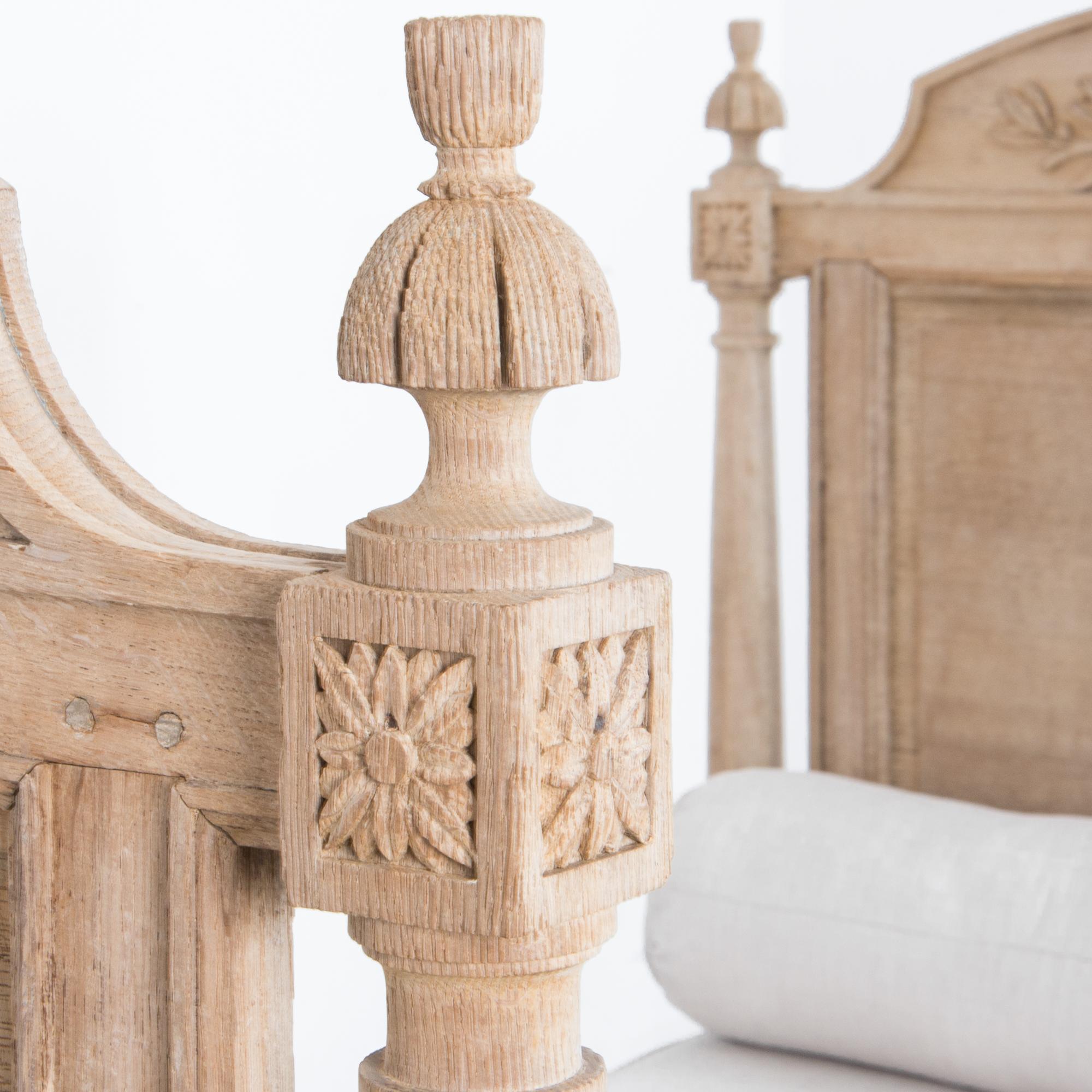 Late 19th Century French Oak Day Bed at 1stDibs