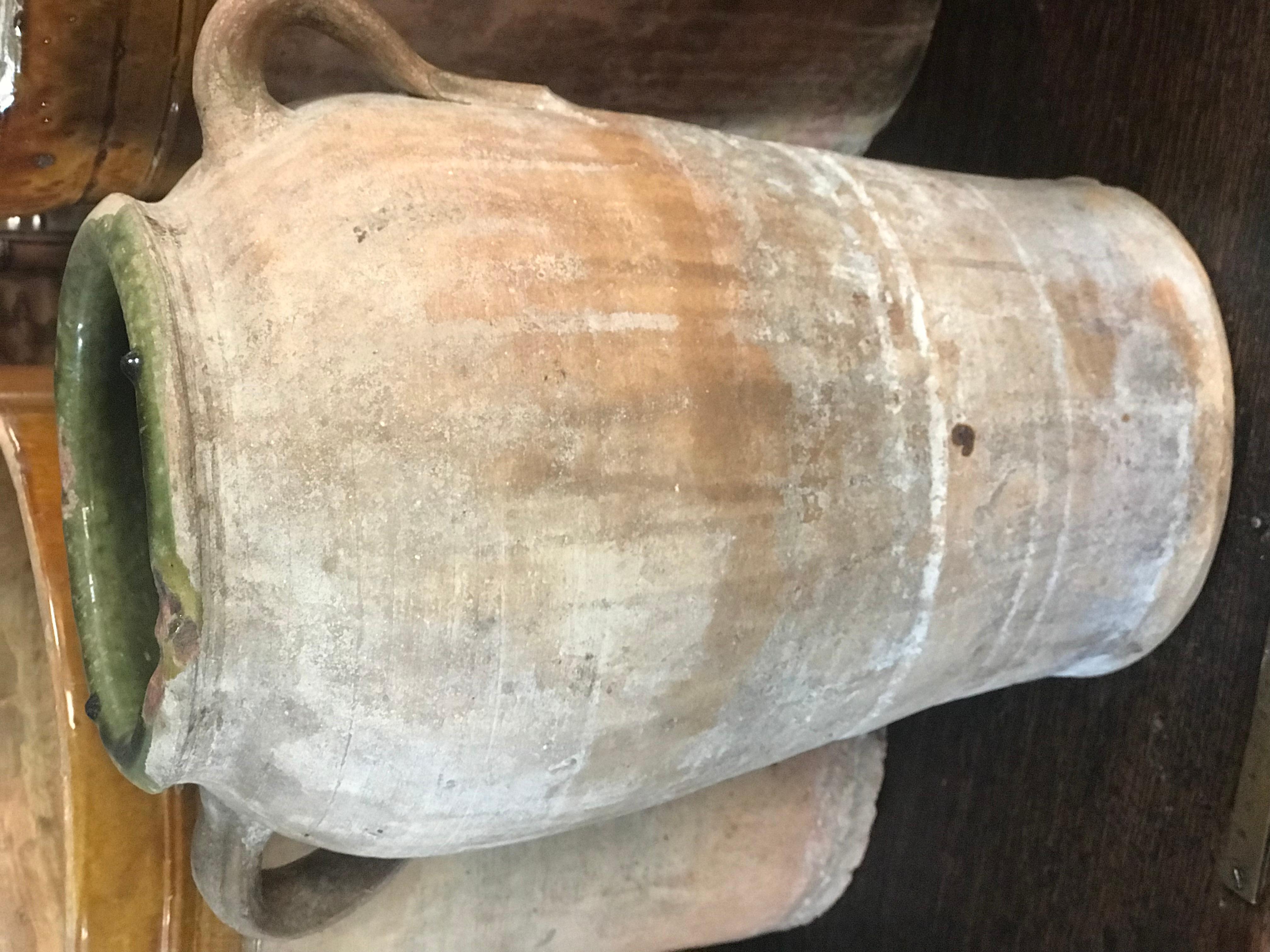 Late 19th Century French Olive Jar in Terra Cotta at 1stDibs